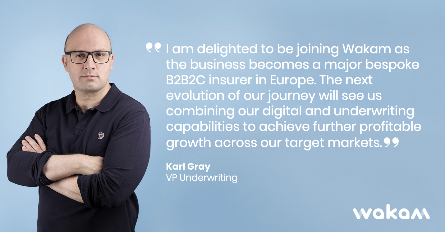 Karl Gray appointed VP Underwriting at Wakam – Wakam